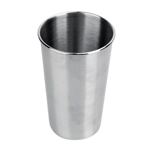 Buy Wholesale China Stainless Steel Glass Premium Metal Cups Beer ...