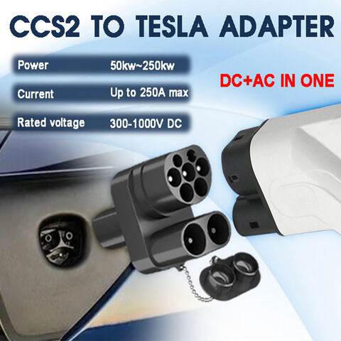 Buy Wholesale China Ccs Combo 2 Ev Ccs2 Adaptor To Tesla Charger Combo ...