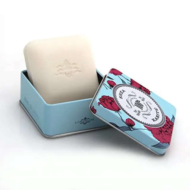 Buy Wholesale China Floral Print Bath Soap Gift Tin Storage Box Square ...