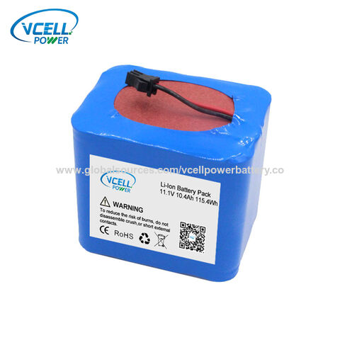 Buy Wholesale China Vcell/oem 11.1v 10.4ah Lithium Ion Battery Of ...