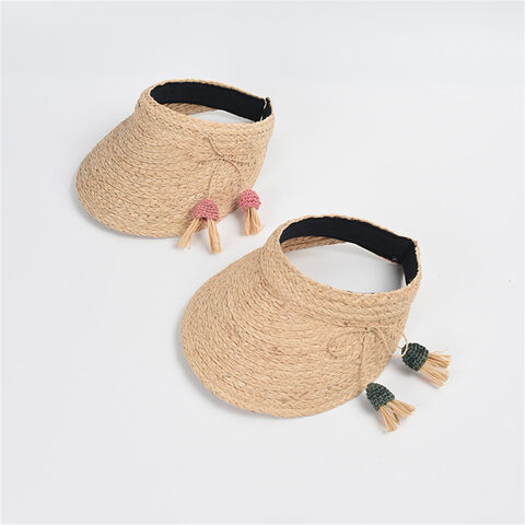 Buy Wholesale China Female Cute Tassel Ball Ball Paper Visor Cap ...