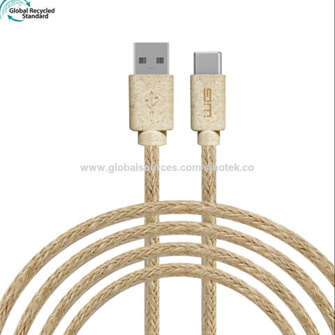 Buy Wholesale China Eco Friendly Wheat Straw Usb Android Type C Cable ...