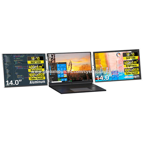 Buy Wholesale China 14 Inch Aluminum Triple Monior Portable For 13 ...