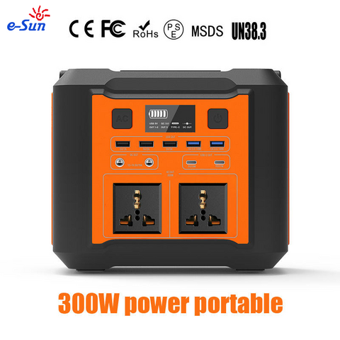 High Capacity Portable Power Station 80000mah 296wh 300w Energy Storage ...