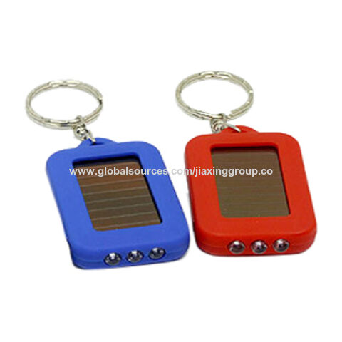 Buy Wholesale China Solar Keychain With Zinc Alloy Housing, Includes ...
