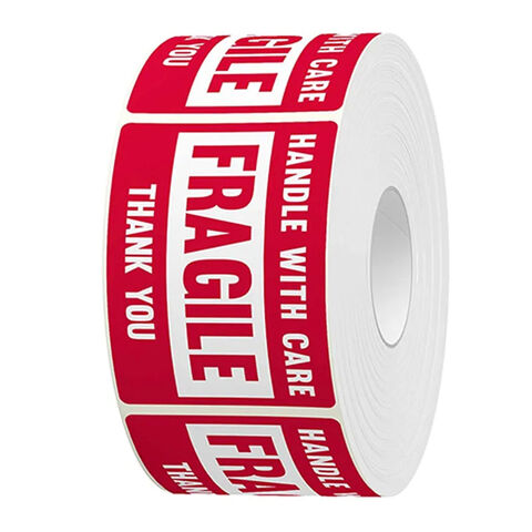Buy Wholesale China Customized Waterproof Fragile Notice Roll Sticker ...