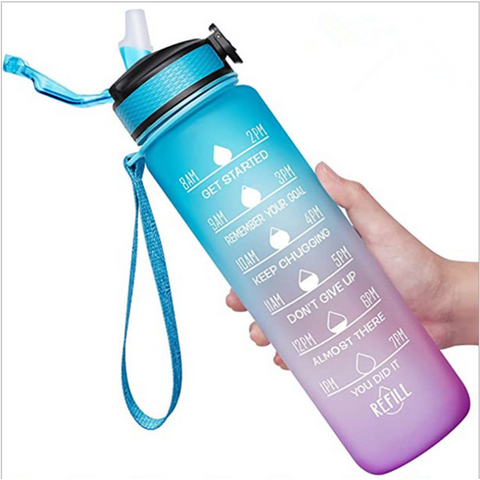 Bpa Free Water Jug 64oz Motivational Water Bottle With Time Marker Straw $7 - Wholesale China ...