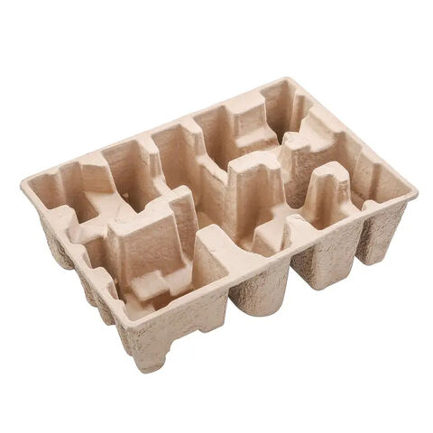 Factory Customized Biodegradable Eco-friendly Paper Pulp Tray Molded ...