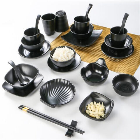 Buy Wholesale China Black Melamine Table Set Four - Piece Cutlery ...