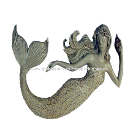 Buy Wholesale China Decorative Handmade Wall Hanging Mermaid Figurine ...