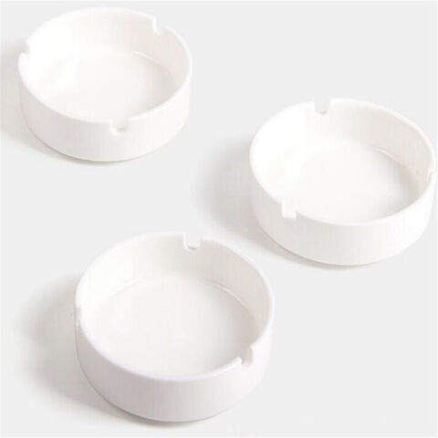 Buy Wholesale China Porcelain Ashtray Pure White Round Ashtray ...