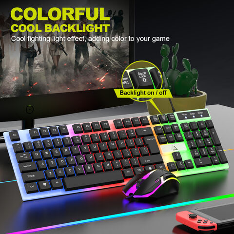 Factory Oem/ready-to-go Wired Gaming Keyboard And Mouse, Rainbow ...