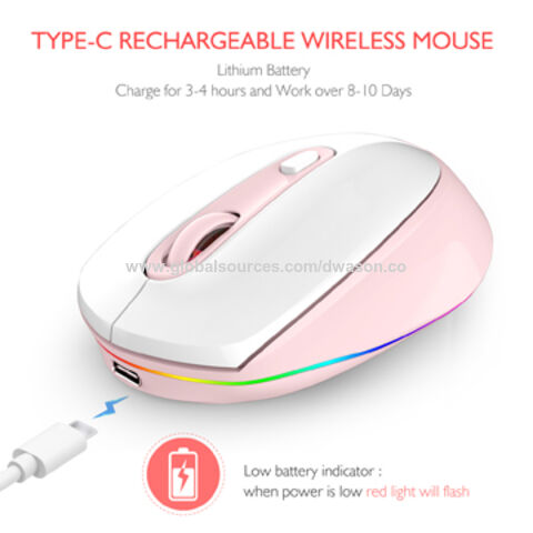 Buy China Wholesale 4d Rgb Wireless Mouse, Rechargeable, Rf Mice, 2 ...