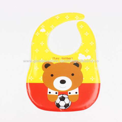Baby Waterproof Bibs Washable Fabric Toddler Bib Feeding Bib With ...