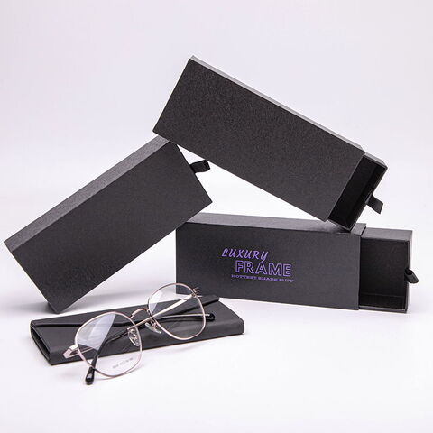 Buy Wholesale China Solid Color Glasses Paper Boxes, Customizable Logo ...