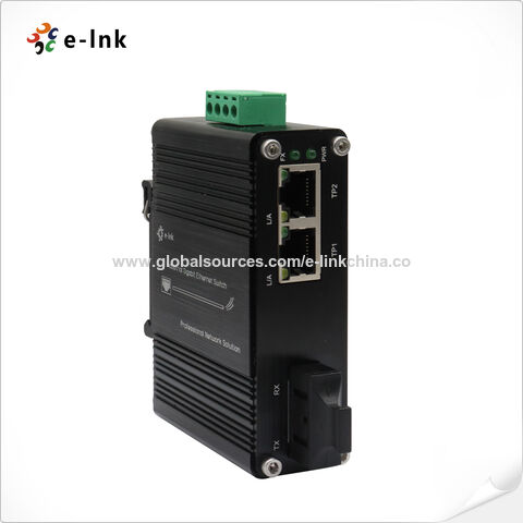 Factory Direct High Quality China Wholesale Mini Industrial Media Converter 2-port 10/100 ...