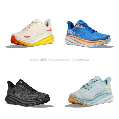 Buy Wholesale China Hoka Men's Clifton 9 Shoes In Black & Hoka Men's ...