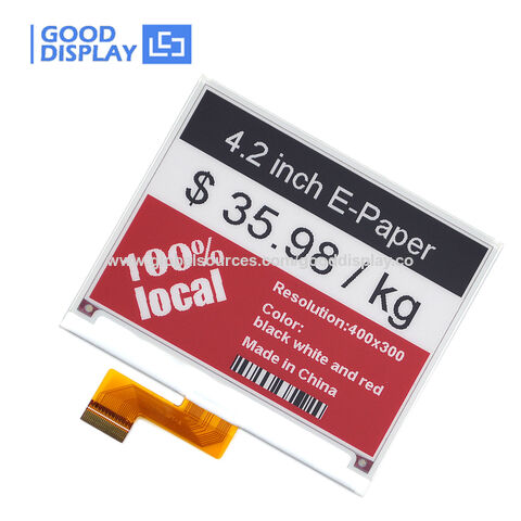 Buy Wholesale China 4.2 Inch Tri-color E-paper Lcd Display Uc8276 For ...