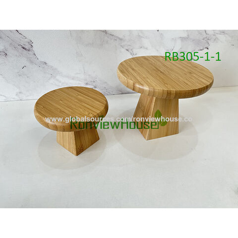 Buy Wholesale China Bamboo Dessert Tray Bamboo Cake Stand,various Sizes ...