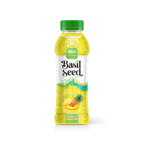 Buy Wholesale Canada Basil Seed Drink 330ml Pet Bottle Fresh Basil Seed Drink With Pineapple ...