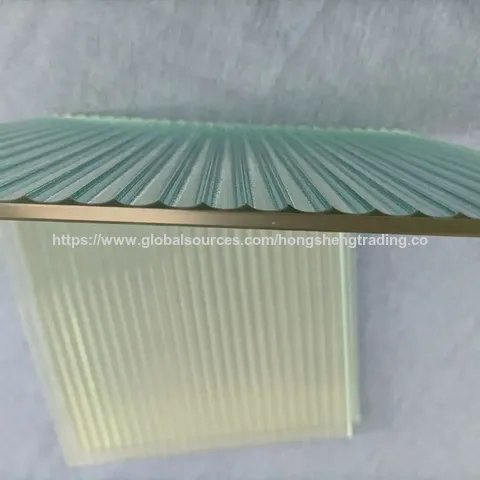 Factory Direct 5mm-8mm Thickness Reeded Patterned Float Glass Textured ...