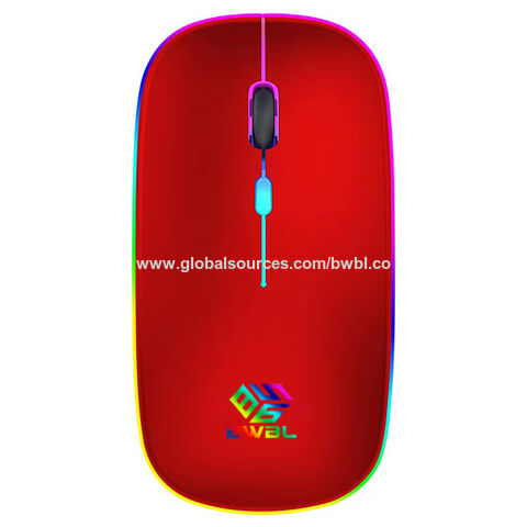 Buy Wholesale China Rgb Lighting Wireless Bluetooth Mouse Slim Colorful ...