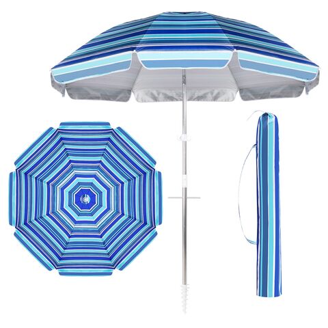 Beer Outdoor Beach Umbrella Sunshade Parasol Umbrella Durable Frame ...