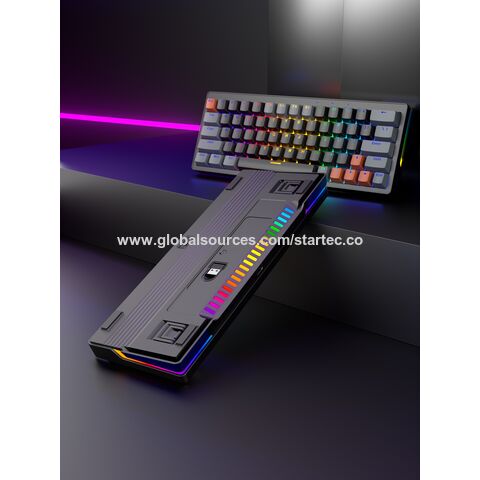 Hot Swap Rgb Gaming Keyboard Triple Mode Wireless 64 Keys 60% ...