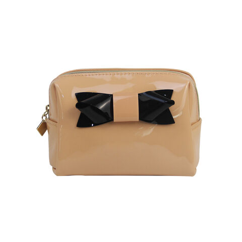 Buy Wholesale China New Product Portable Summer Apricot Pu Cosmetic Bag ...