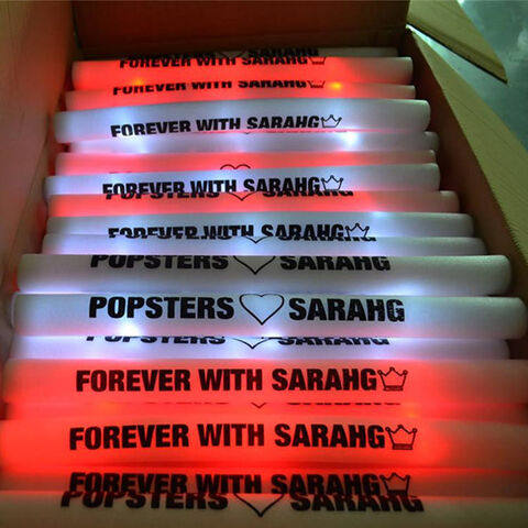 Hot Sell Custom Concert Cheering Led Flashing Foam Light Stick Glow Led ...