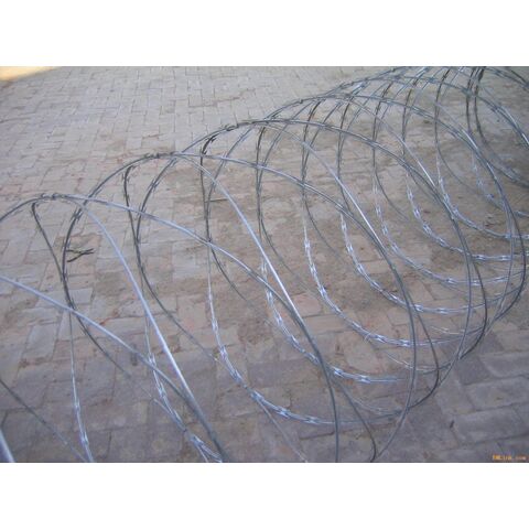 Buy Wholesale China Bto-22 Cross Type Razor Barbed Wire Anti Climb ...