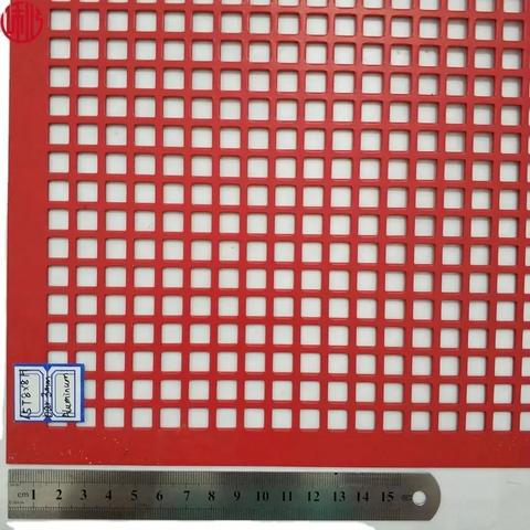 Buy Wholesale China Aluminum Square Hole Perforated Metal Mesh For ...