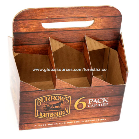 Buy Wholesale China Paper Cardboard 4/6 Pack Beer Holder Carrier Wine ...