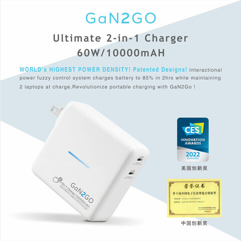 Buy Wholesale China Latest Technology 1000mah Battery 60w Usb C 2 In 1 ...