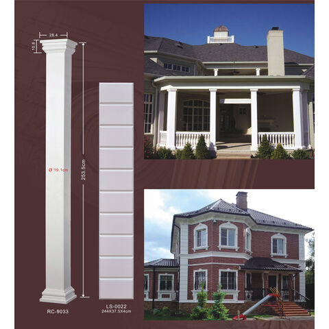 Rc9033 White Tall Roman Columns Square Pillar Designs For Wedding Decoration, Square Pillar ...