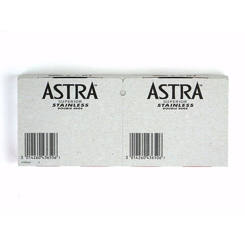 Platinum Stainless Steel Astra Superior Razor Baldes Safety Disposable ...