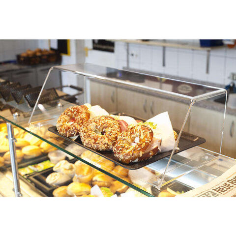 Acrylic Countertop Sneeze Food Guard Screen Food Display Cover Stall ...