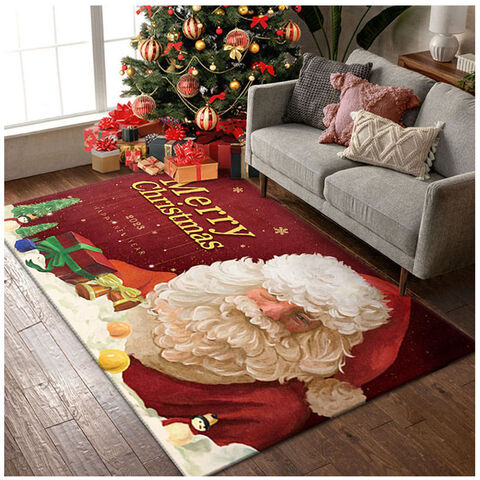 Buy Wholesale China Merry Christmas Rug Santa Elk Pattern Home Decor ...