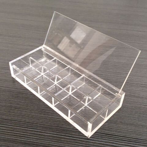 Customized Compartments Transparent Plexiglass Acrylic Tea Bag Storage ...