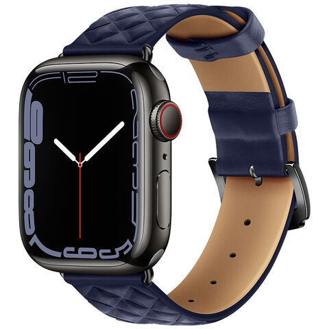 Buy Wholesale China Leather Strap Suitable For Apple 42/44mm Diamond ...