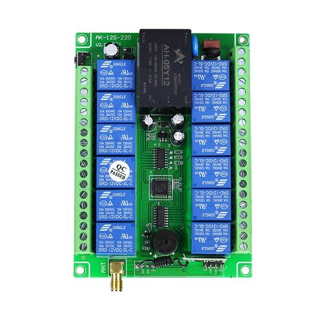 Rf Remote Control Switch Ac220v-380v 12 Channels Fsk 868mhz Industrial ...