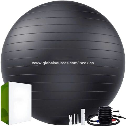 Custom Sized Gym Fitness Balance Exercise Ball Pvc Yoga Ball With Quick ...