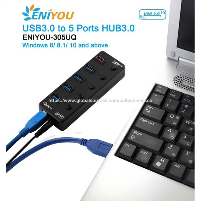 Buy Wholesale China Multiport 5 In 1 Usb Hub With 2.4a Fast Charging ...