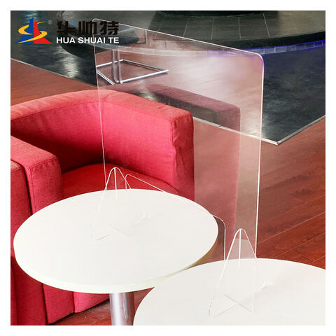 Protection Partition Glass Sheet Barrier Desktop Plastic Sneeze Guard ...