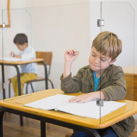 3 Side Acrylic Enclosed Sneeze Guard Desktop Acrylic Sneeze Guard ...