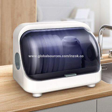 Kitchen Uv Disinfecting Dish Racks With Cover Multifunction Dish Drain ...