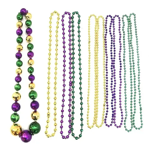Buy Standard Quality China Wholesale 2023 Mardi Gras Necklace Yellow ...