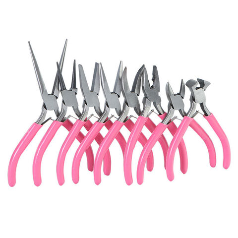 Cute Pink Color Mini Jewelry Pliers Cutting Pliers Jewelry Making Tools ...