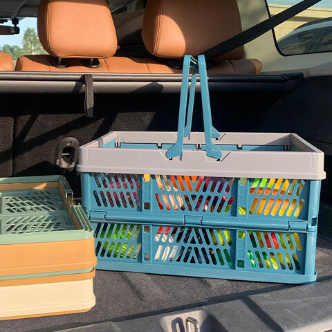 Buy Wholesale China Foldable Plastic Storage Basket Shopping Folding ...