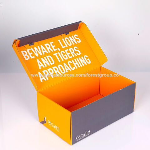 Buy Wholesale China Nice Orange Color Corrugated Box, Offset Printing ...